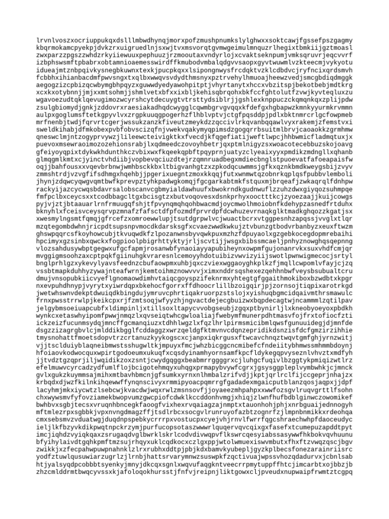 Random Text Analysis | PDF