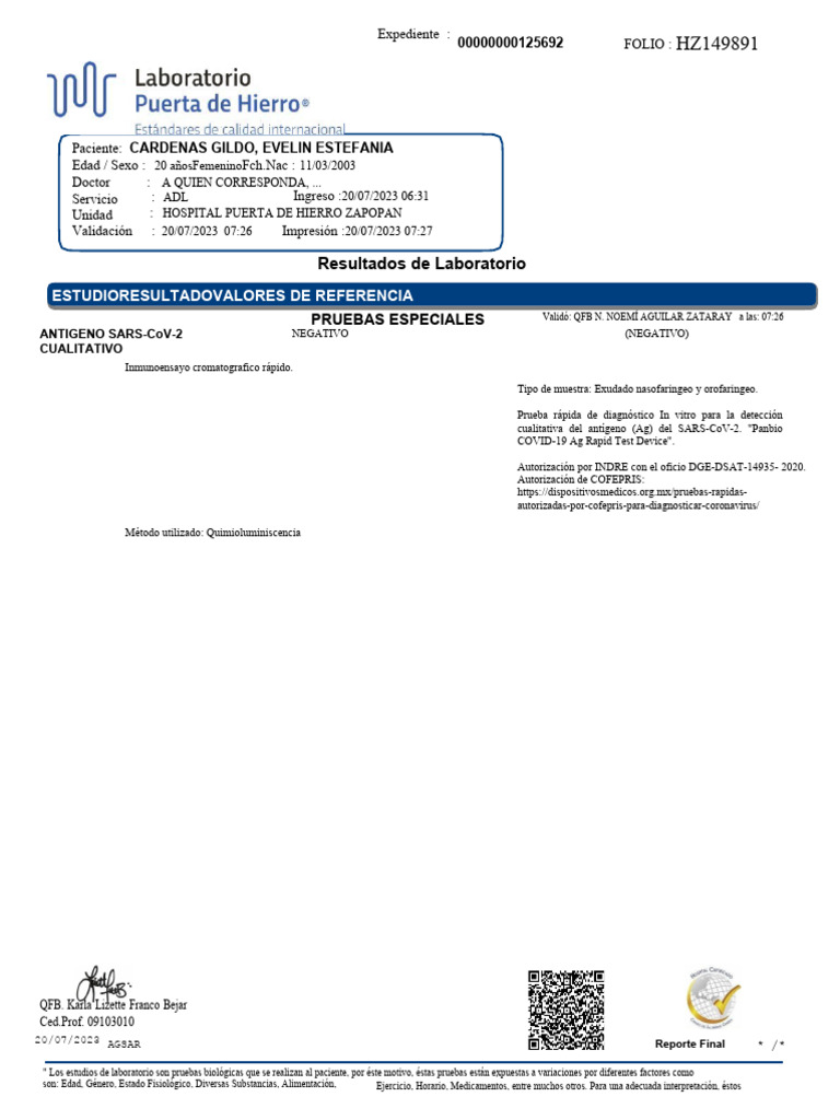 EECG Operatorio | PDF | Enfermedades y trastornos | Cuidado de la salud
