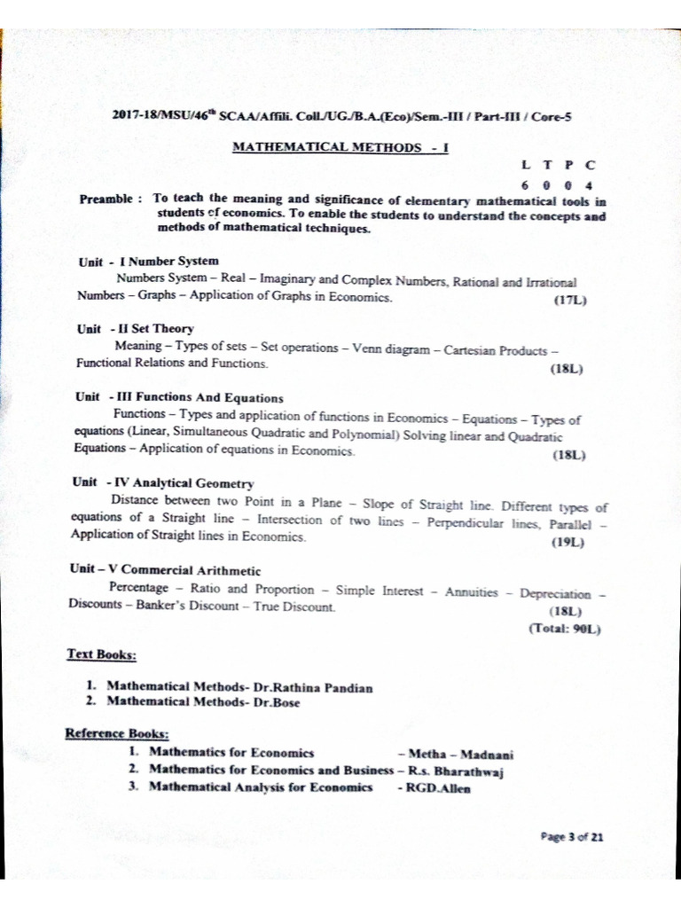 Mathematical Methods | PDF