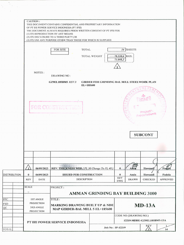 Scan Marking DWG_MD-13A_Amman Project | PDF