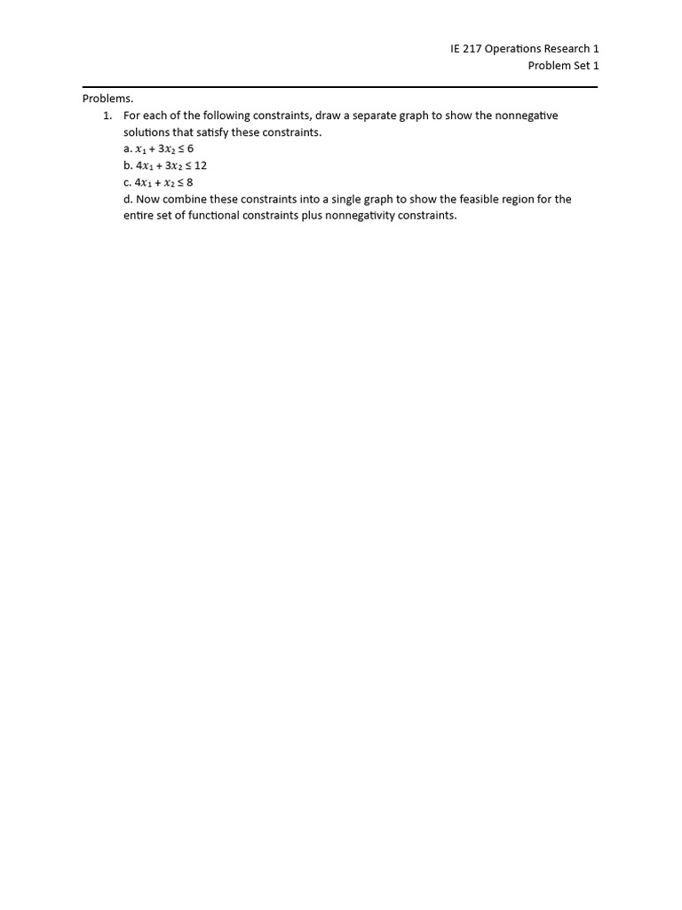 Answer | PDF | Mathematical Optimization | Linear Programming