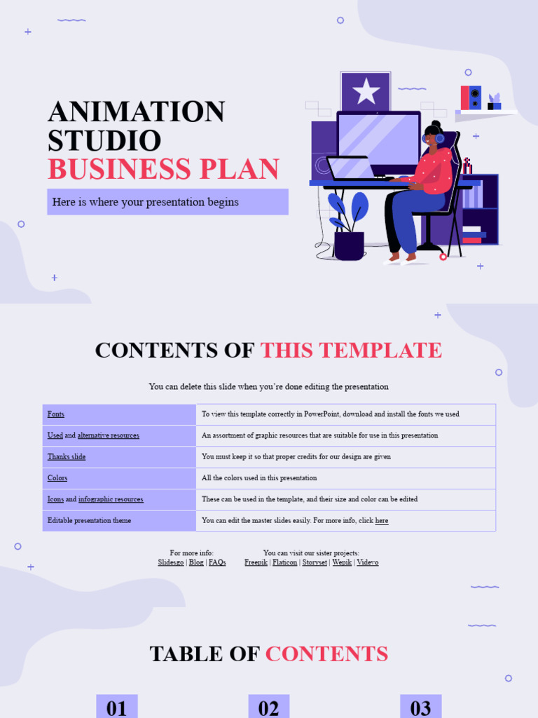 Animation Studio Business Plan Template | PDF | Planets | Marketing