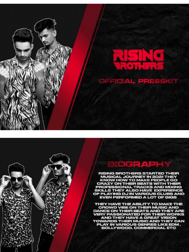 Rising Brothers Updated Presskit | PDF