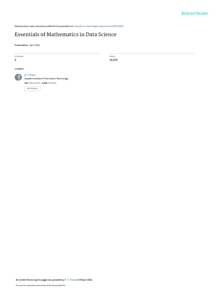 Data Science Lecture | PDF | Principal Component Analysis | Algebra Data Science Lecture | PDF | Principal Component Analysis | Algebra