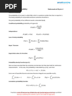 Statistics A-Level Formula Sheet | PDF | Probability Distribution ...