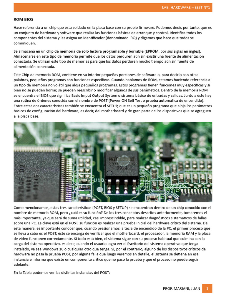 6 - Bios Setup | PDF | Bios | Hardware de la computadora