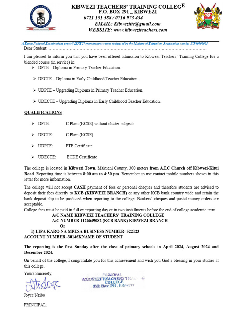 Inservice Fee Structure | PDF | Banks | Cheque