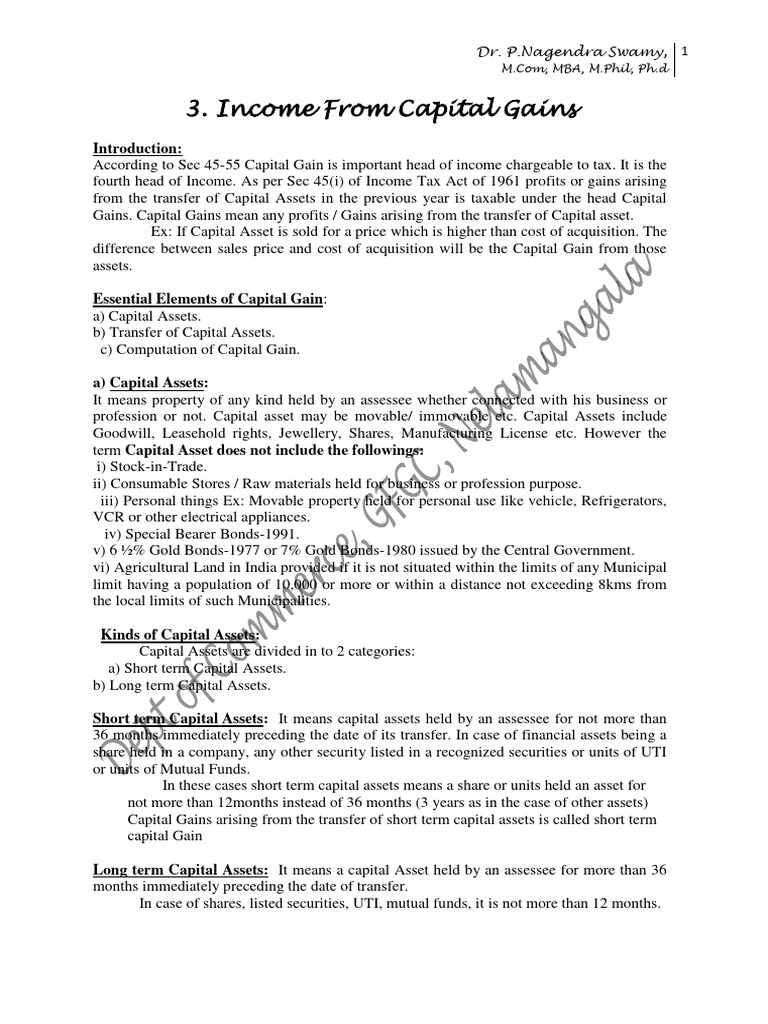 IFCG + IFOS | PDF | Capital Gain | Securities (Finance)