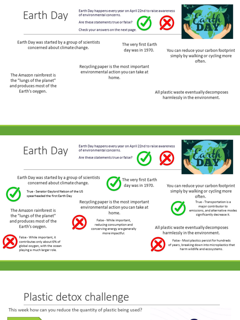 Earth Day Students | PDF | Earth | Climate Change