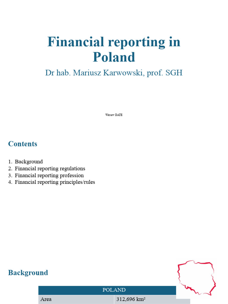 Financial Reporting in Poland (1) | PDF | Financial Statement | Fair Value