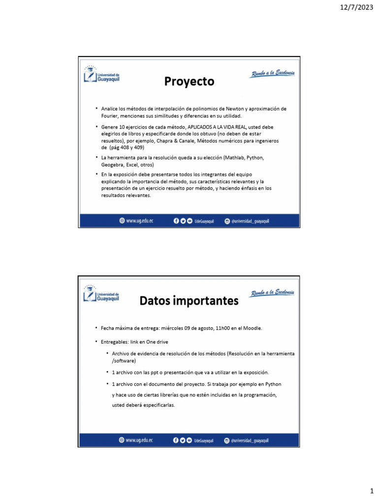 Proyecto An Lisis Num Rico | PDF