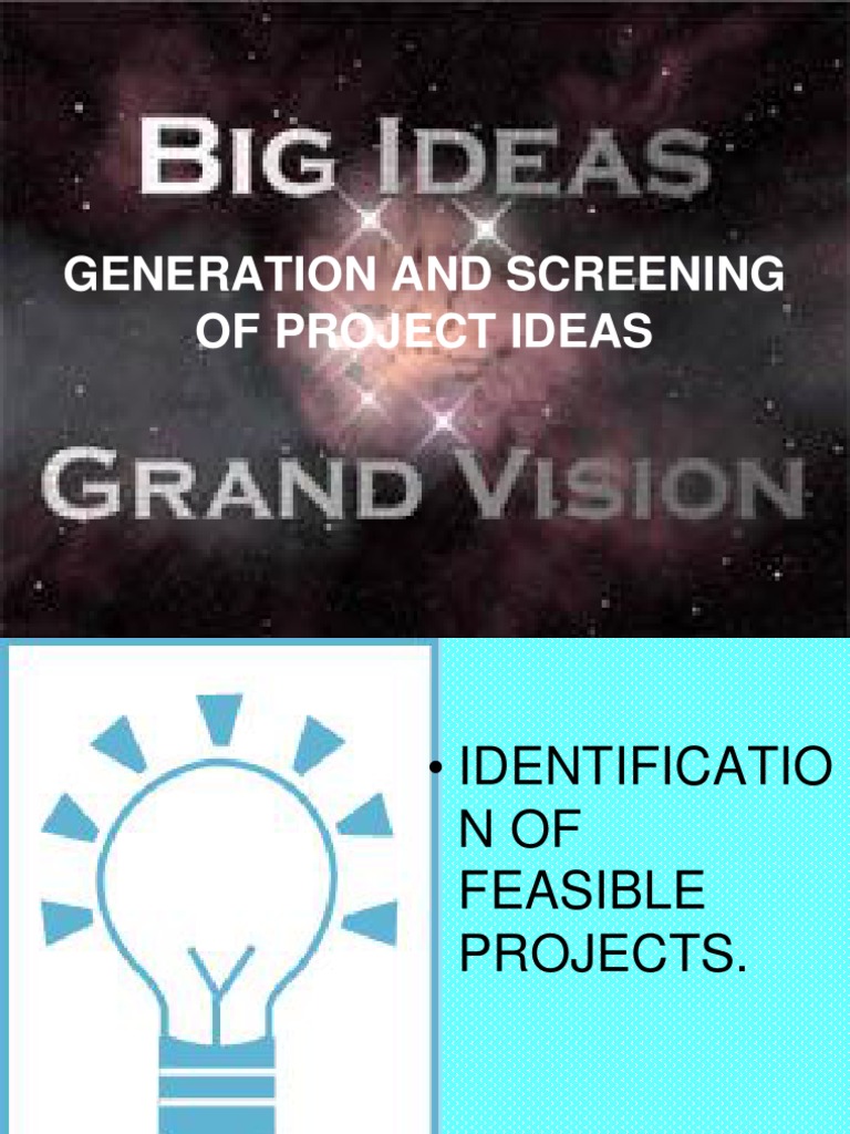 Generation and Screening of Project Ideas | PDF | Competition | Employment
