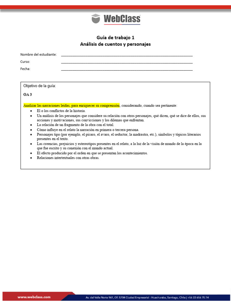 Análisis de Cuentos y Personajes | PDF | Narración