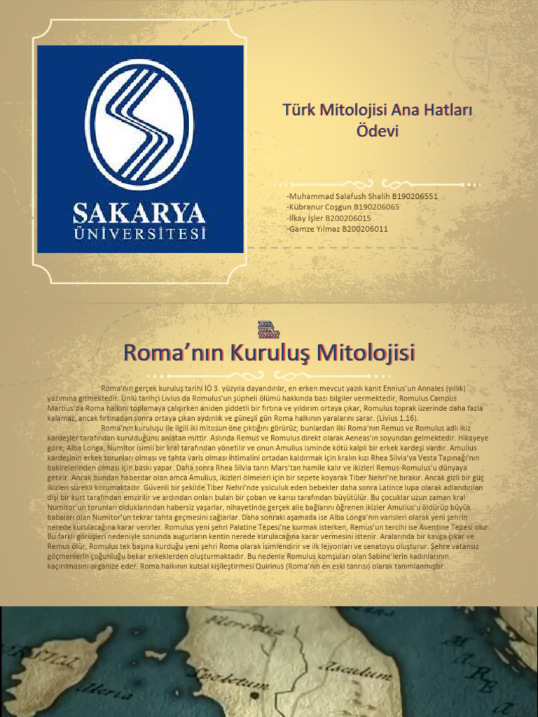 Türk Mitolojisi Ve Ana Hatları Ödevi | PDF