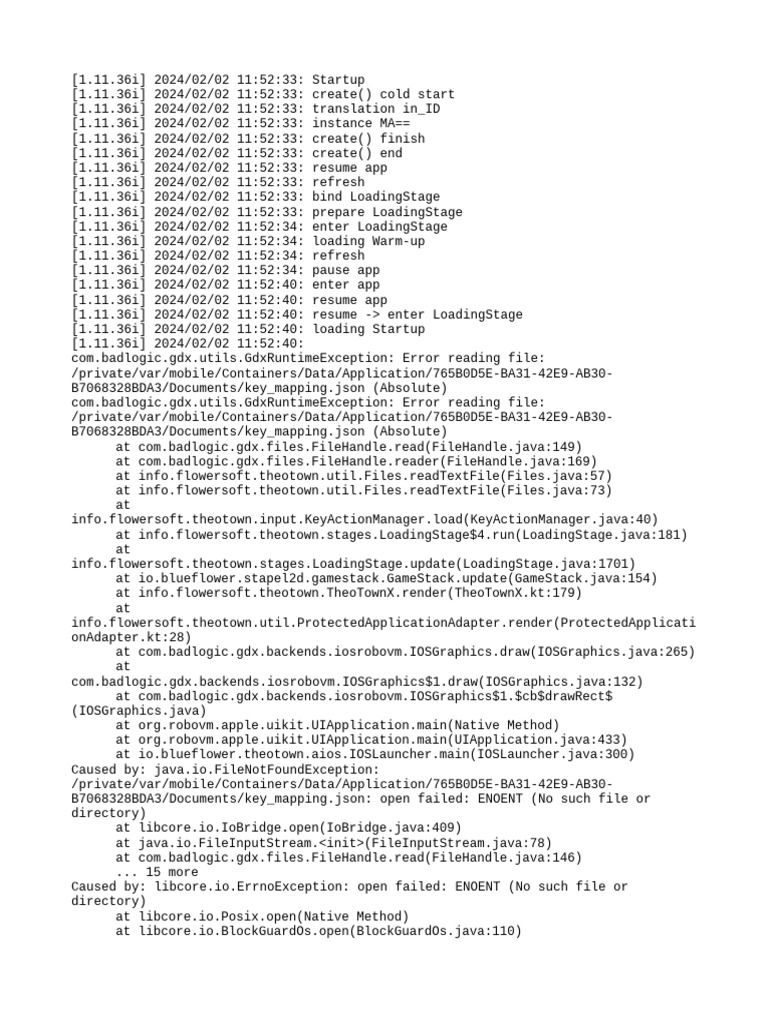 Log | PDF | Java (Programming Language) | Operating System Technology