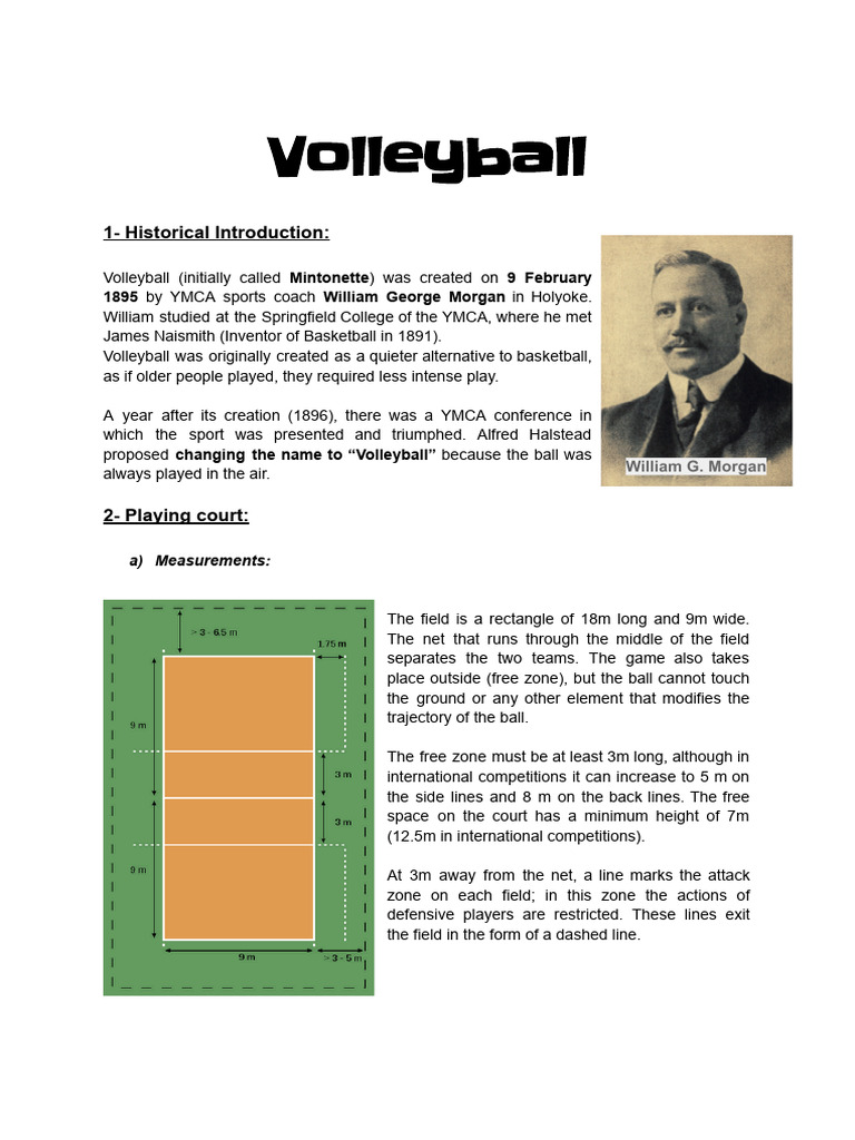 Historia Del Volleyball | PDF | Volleyball | Sports