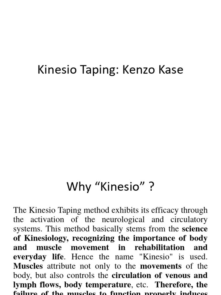 KT Taping | PDF | Skeletal Muscle | Inflammation