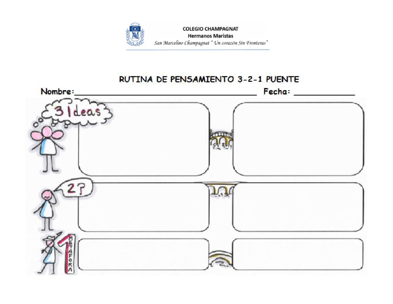 Rutina de Pensamiento 3-2-1 Puente | PDF