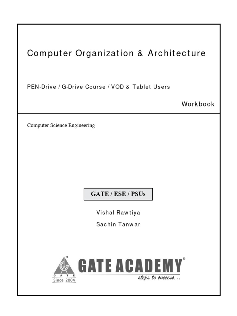 Computer Organization & Architecture: Workbook | PDF | Cpu Cache ...