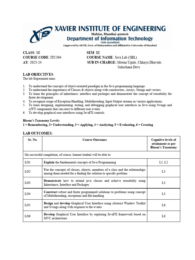 Java Prog Sem-3 | Download Free PDF | Class (Computer Programming) | Java (Programming Language)