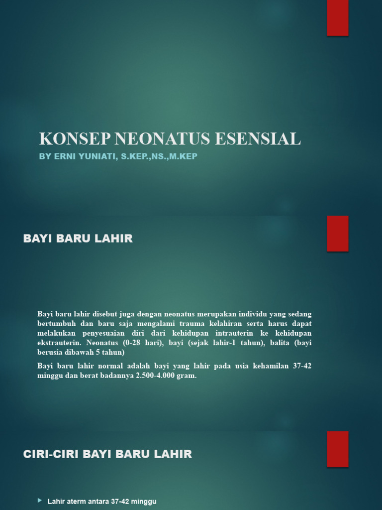 Panduan Lengkap Neonatus dan Asuhannya | PDF | Pengembangan Diri