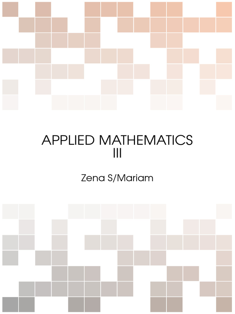 App Mathematics III | PDF | Differential Equations | Ordinary ...
