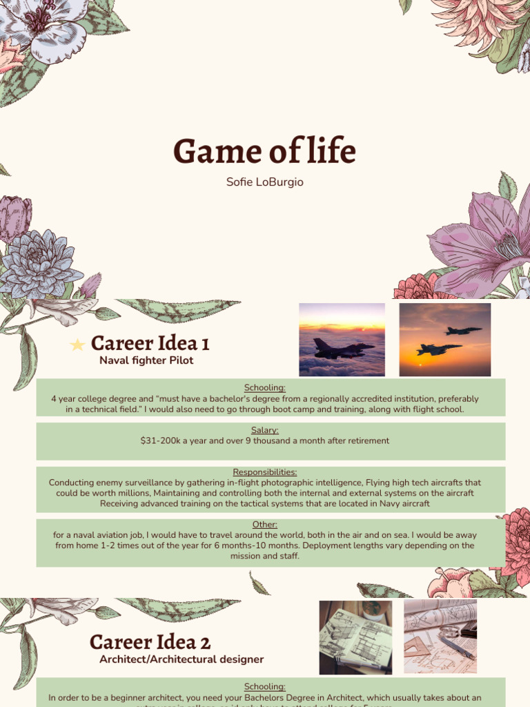 Game of Life - Sofie Loburgio | PDF | Architect | Aviation