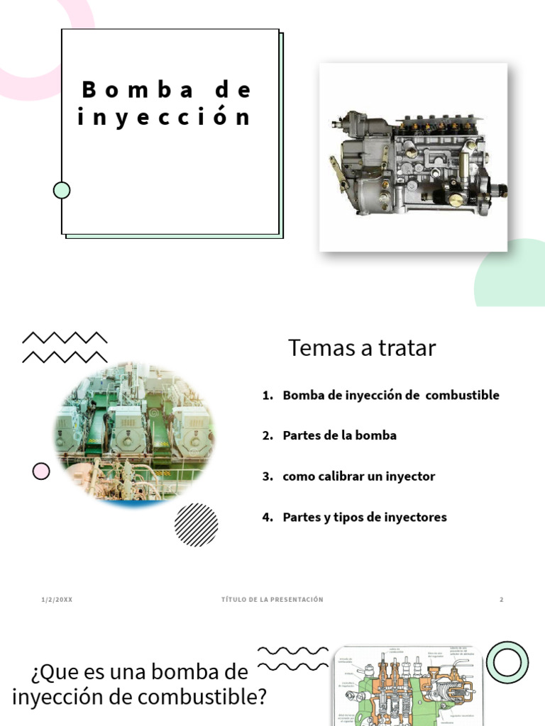 Tipos de Bombas de Inyección Diésel | PDF | Inyección de combustible ...