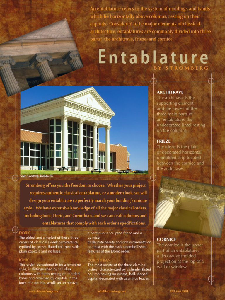 Entablature | Download Free PDF | Column | Architectural Design
