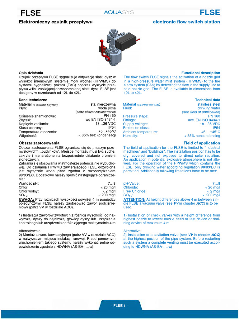 04 01 As FLSE Data Sheet PL | PDF