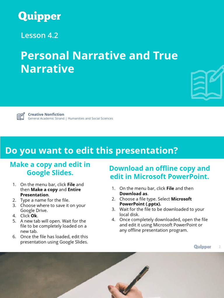 Personal vs. True Narrative Insights | PDF | Narrative | Experience