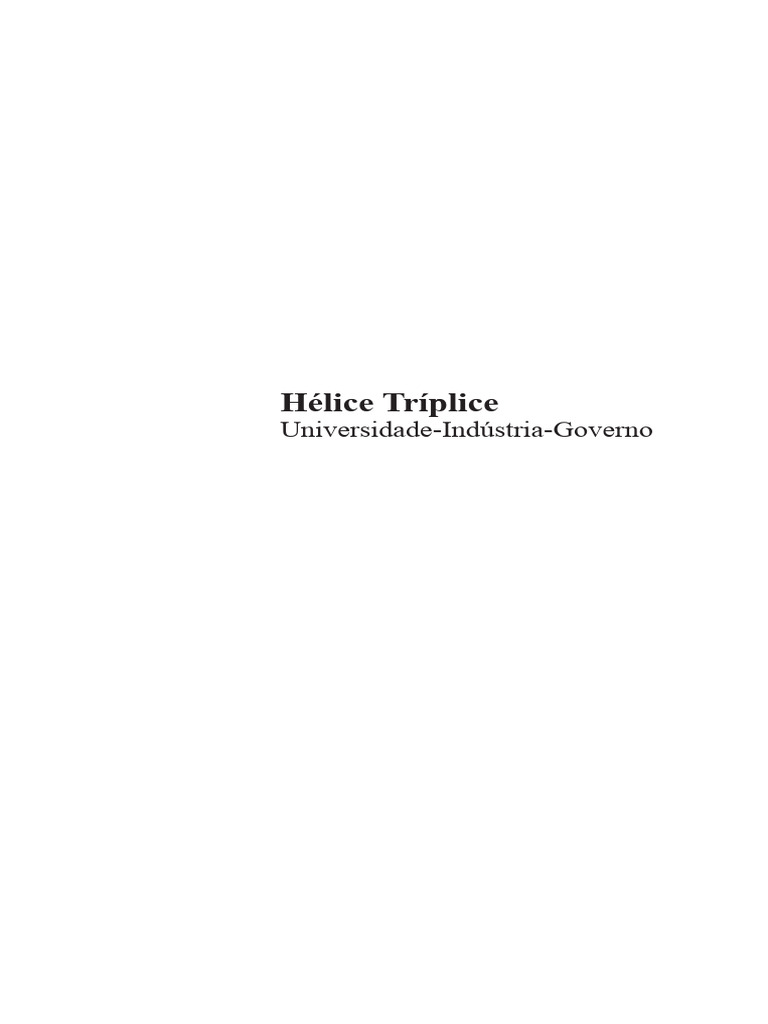 Hélice Triplice | PDF | Inovação | Economia