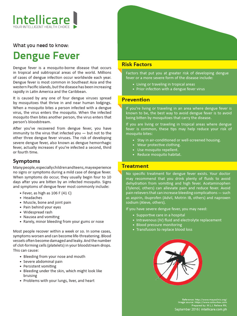 Understanding Dengue Fever Symptoms & Risks | PDF | Health Sciences ...