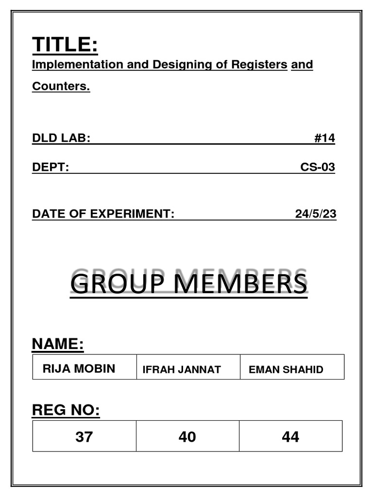 DLD_LAB#14 | PDF | Computing | Computer Science
