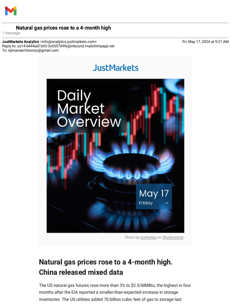 Natural Gas Prices Hit 4-Month High | PDF | Contract For Difference ...