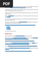 Sattvic, Rajasic, and Tamasic Food List | PDF | Foods | Food And Drink ...