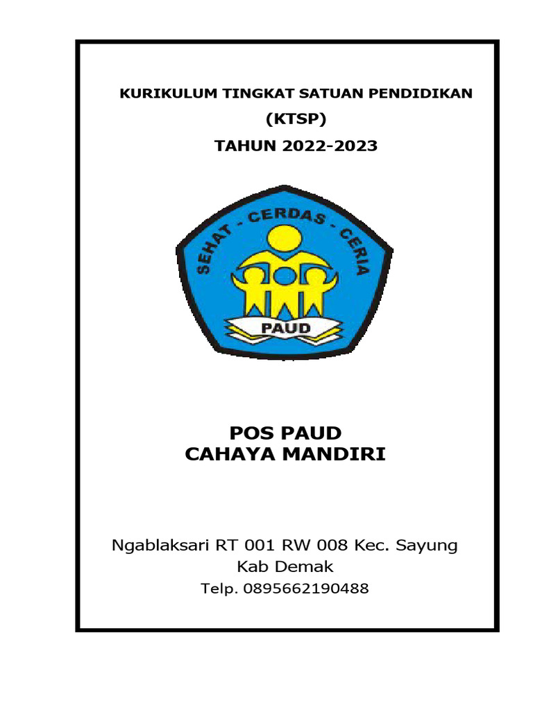 KTSP CAHAYA MANDIRI 2022-2023 Edit | PDF