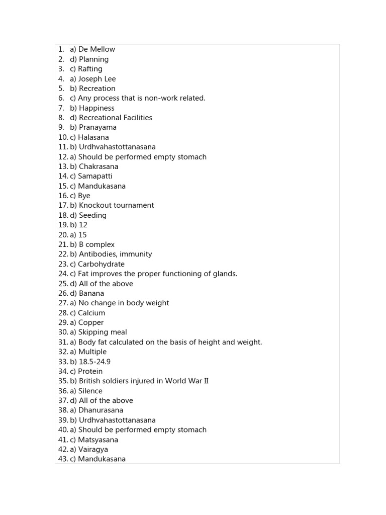 physical ed solution | PDF