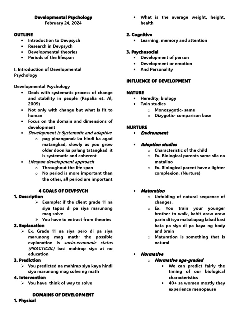 Overview of Developmental Psychology | PDF | Id | Sigmund Freud