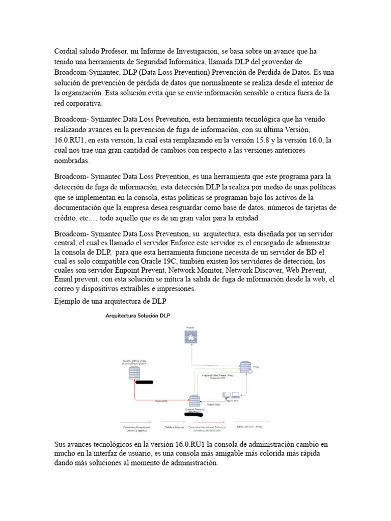Avances en DLP 16.0.RU1 de Broadcom-Symantec | PDF | Servidor ...