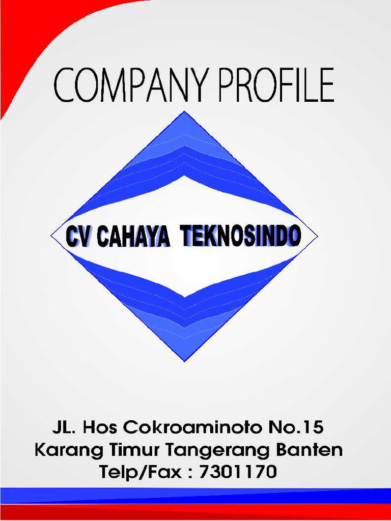 Company Profile CV Cahaya Teknosindo 2020 New | PDF
