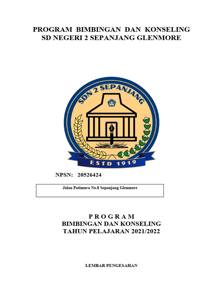 Program Bimbingan Dan Konseling | PDF | Karier & Perkembangan