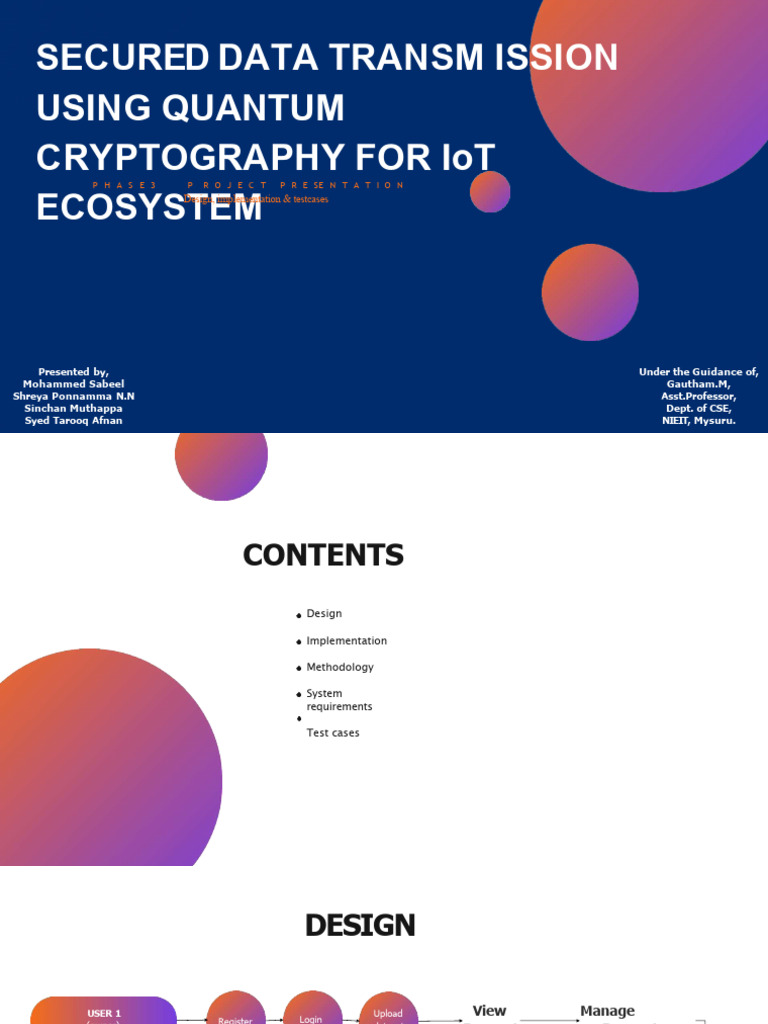 Secure Transmission Using | PDF | Key (Cryptography) | Security