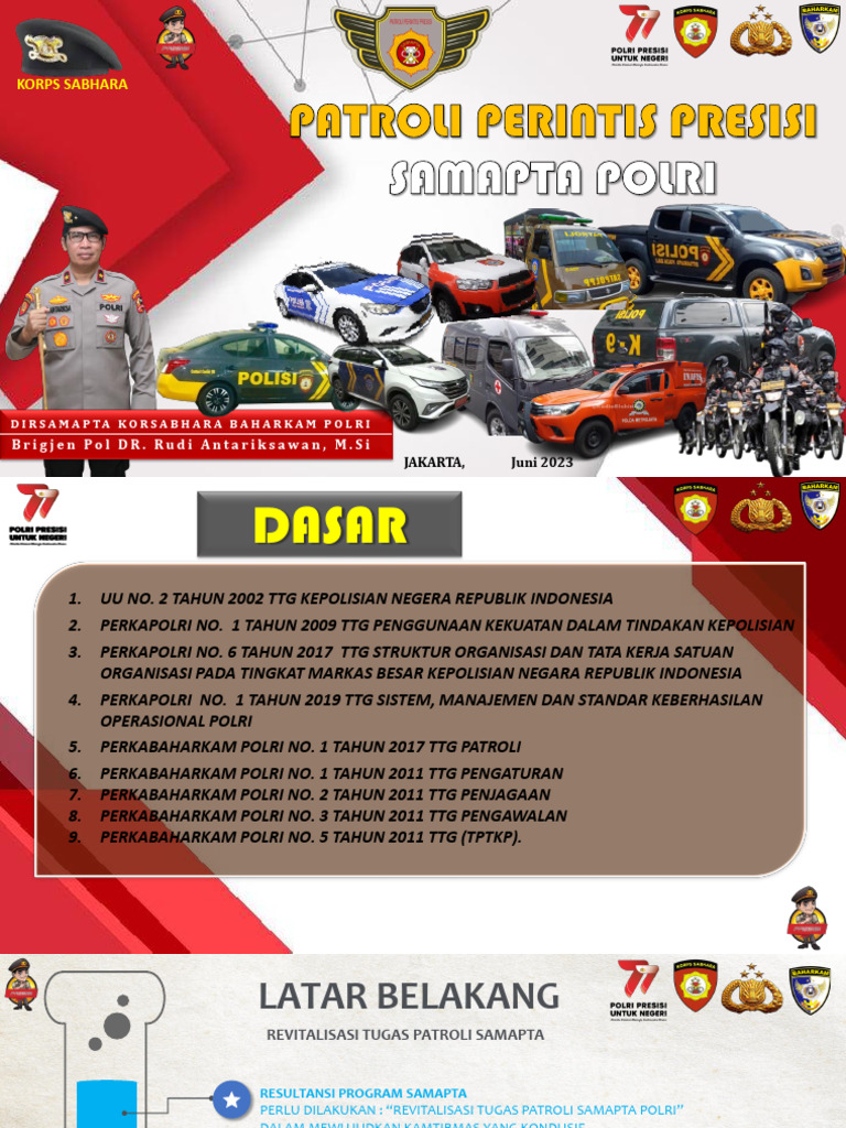 Patroli Perintis Presisi POLRI 2023 | PDF