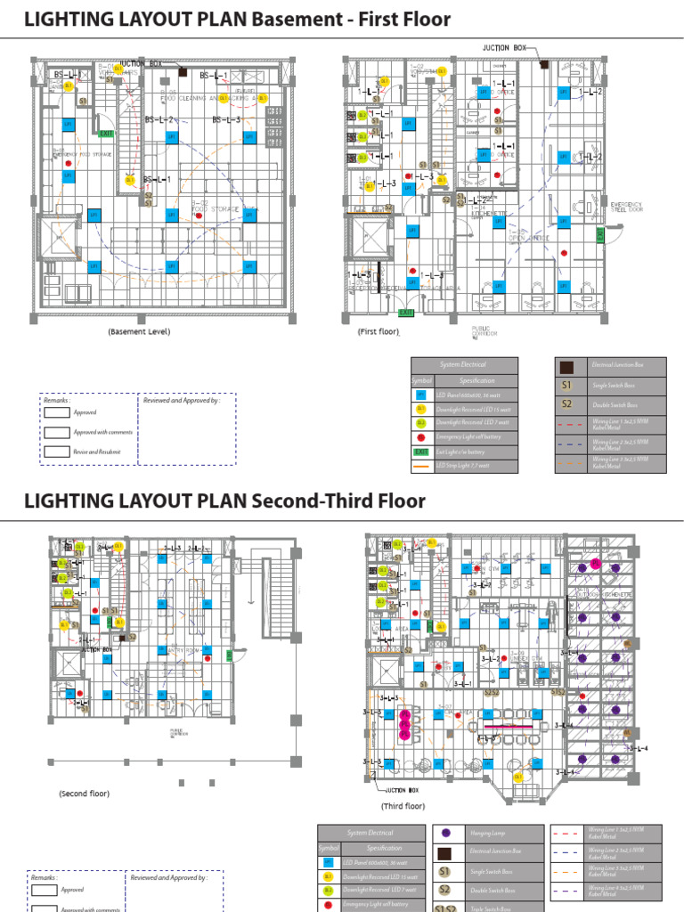 MEP Drawings and Plans Overview | PDF | Light | Lighting