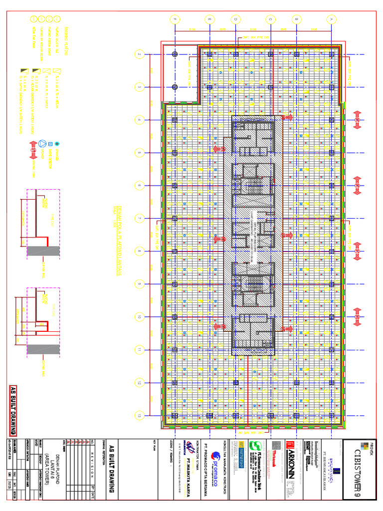 Denah Plafond Lantai 6 Desain Arsitektur | PDF