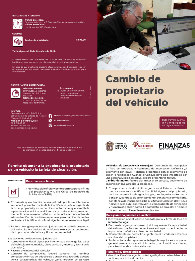 TCV Tramite Cambio Propietario Veh | PDF | Propiedad