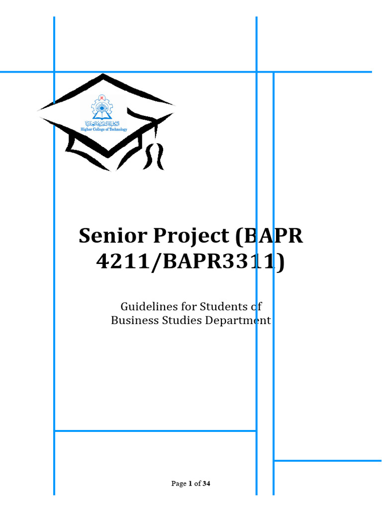 Student Guidelines For Senior Project | PDF | Plagiarism