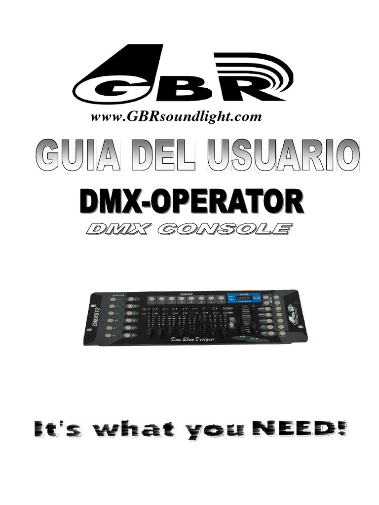 Consola DMX Operator Manual Spanish | PDF | Cambiar | Electricidad