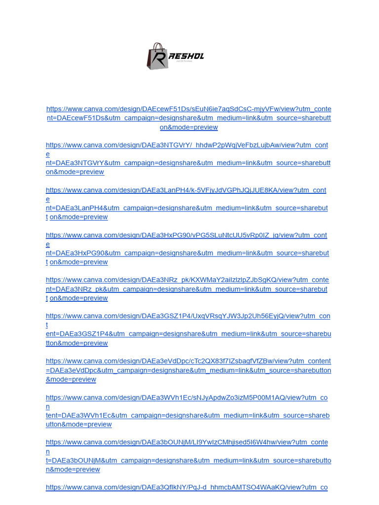 Reshol Canva Templates | PDF